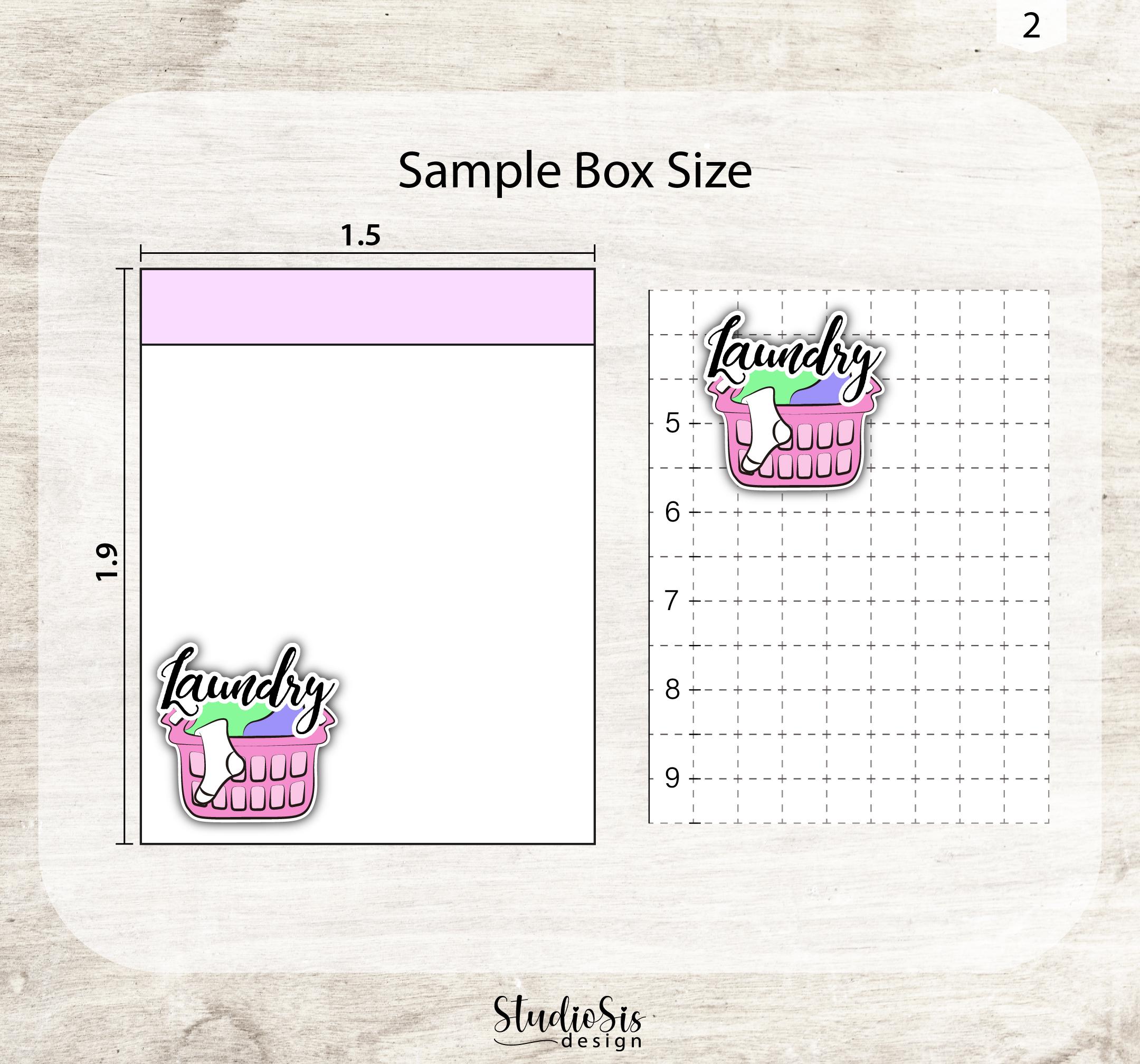 Printable Laundry | Planner Stickers | Everiday Life Script Stickers ...