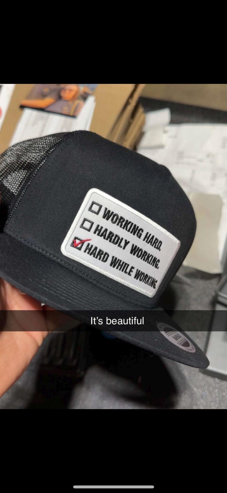 Hard While Working Hat - Etsy