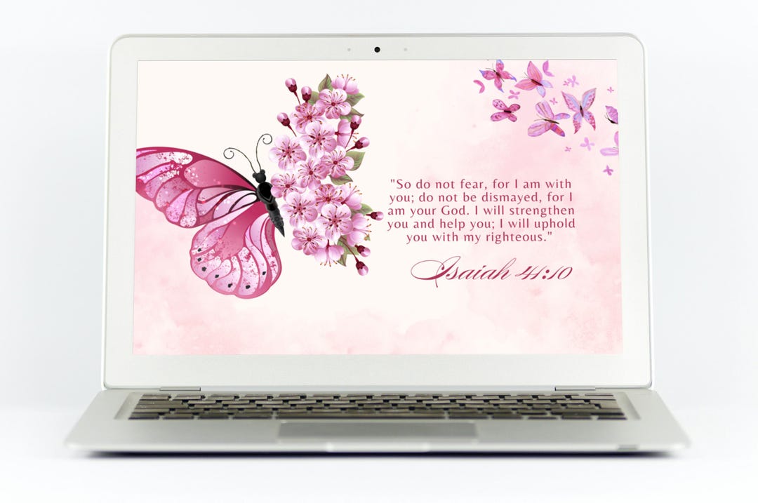 Butterfly-themed Desktop Wallpapers 5-pack With Encouraging Bible ...