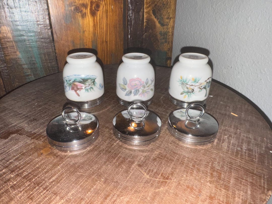 Set of 3 Vintage Egg Coddlers - Etsy