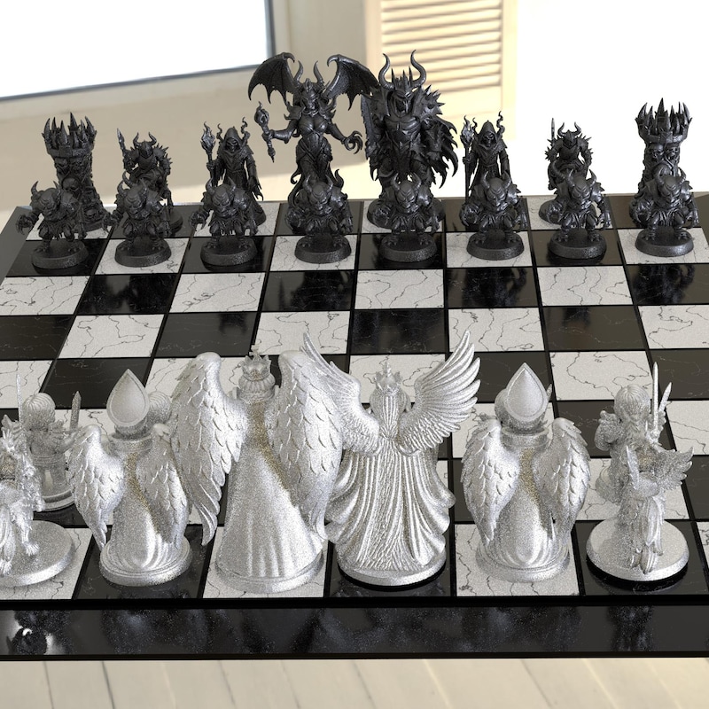 Angel Chess Pieces - Etsy