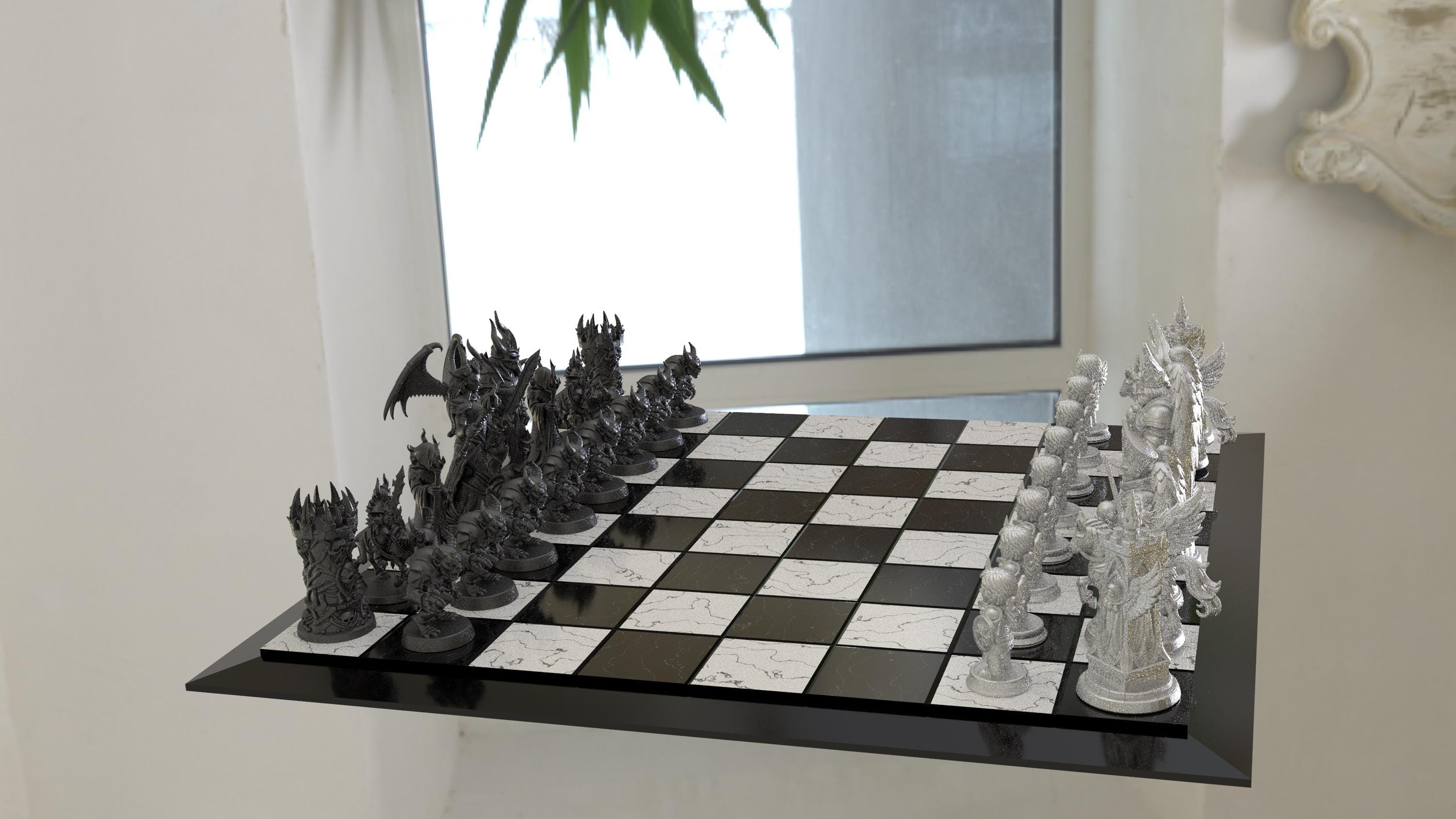 Angels Vs Demons Chess Pieces – 3D STL Files - Etsy