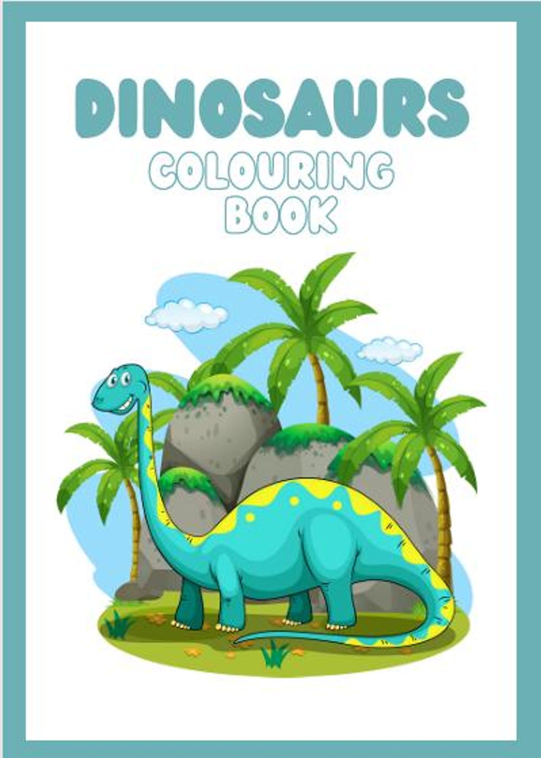 Dinosaurs Colouring Book - Etsy