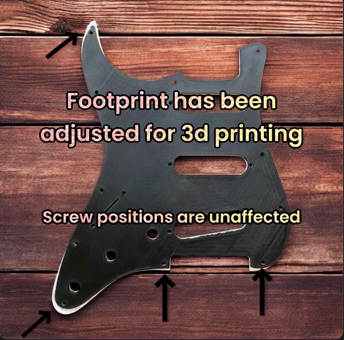 Custom 3D Printed Stratocaster Pickguard - US/MIM H/SSS 11 Hole ...