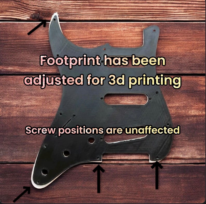 Custom 3D Printed Stratocaster Pickguard - US/MIM H/SSS 11 Hole ...