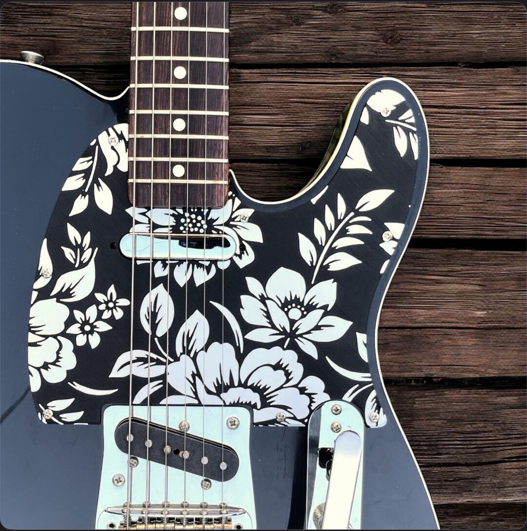 Custom 3D Printed Telecaster Pickguard -for Fender US/MEX, Floral ...