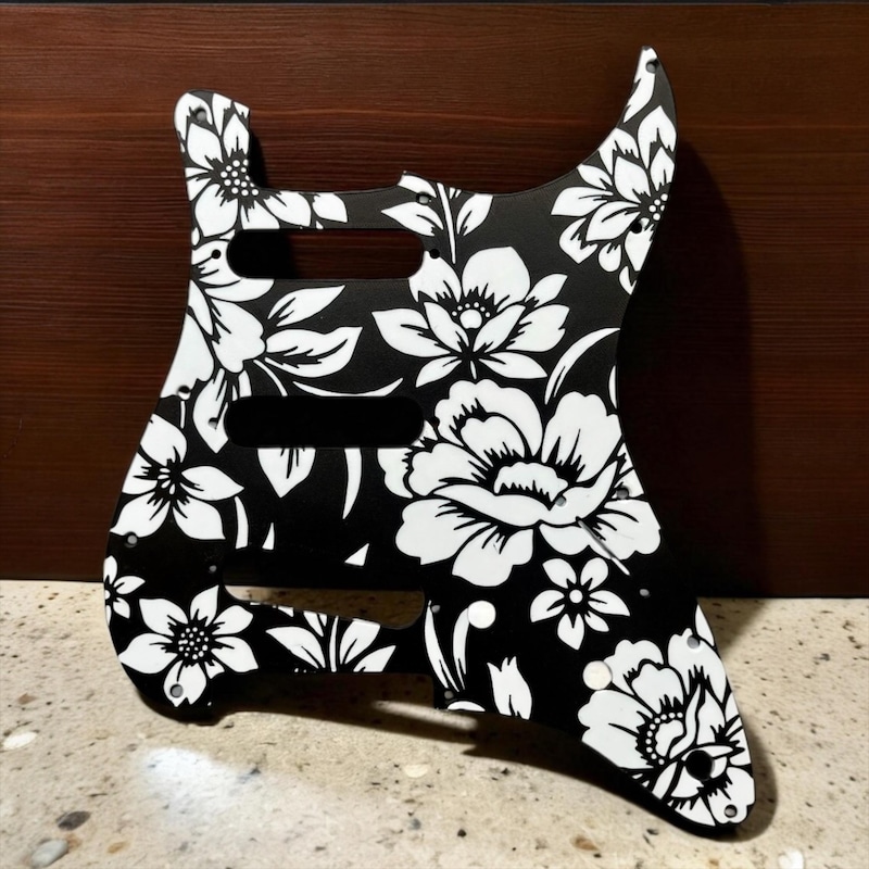 Floral Pick Guard Strat - Etsy