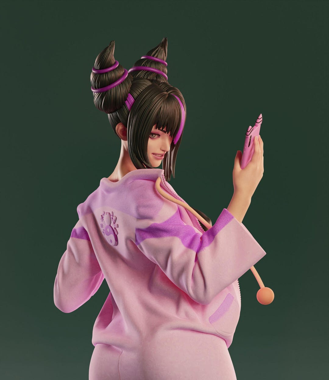 Juri Han From Street Fighter (NSFW) - STL Model for Resin Printer Figure 3D Printing - High ...