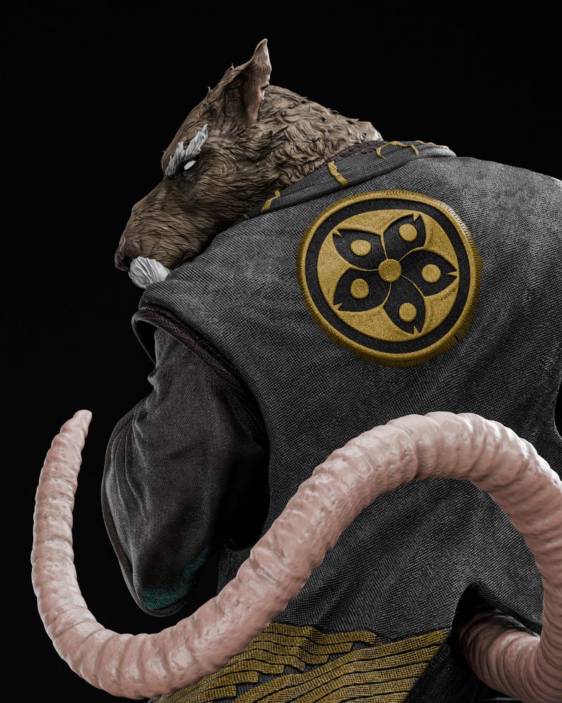 Master Splinter + Bust - STL Model for Resin Printer Figure 3D Printing ...