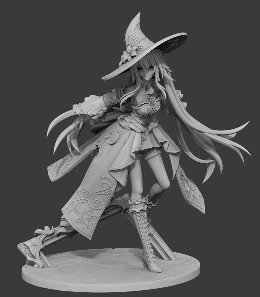 Herta From Honkai Star Rail - STL Model for Resin Printer Figure 3D ...