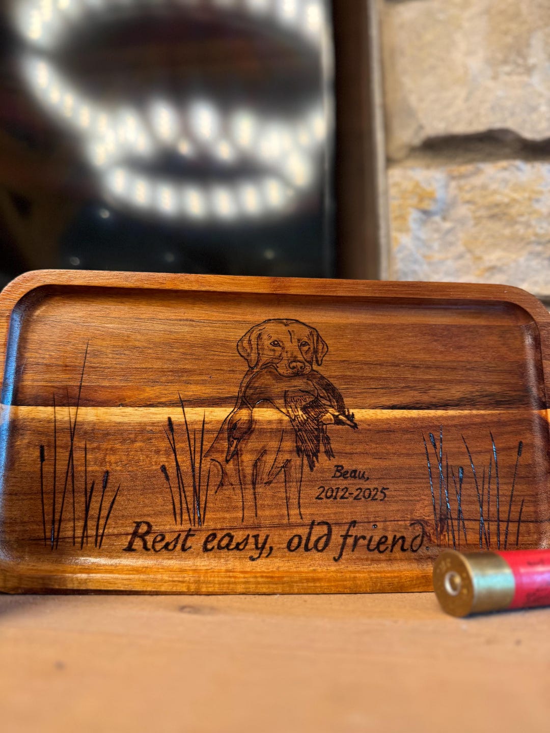 Sympathy Hunting Dog Tray (custom) - Etsy