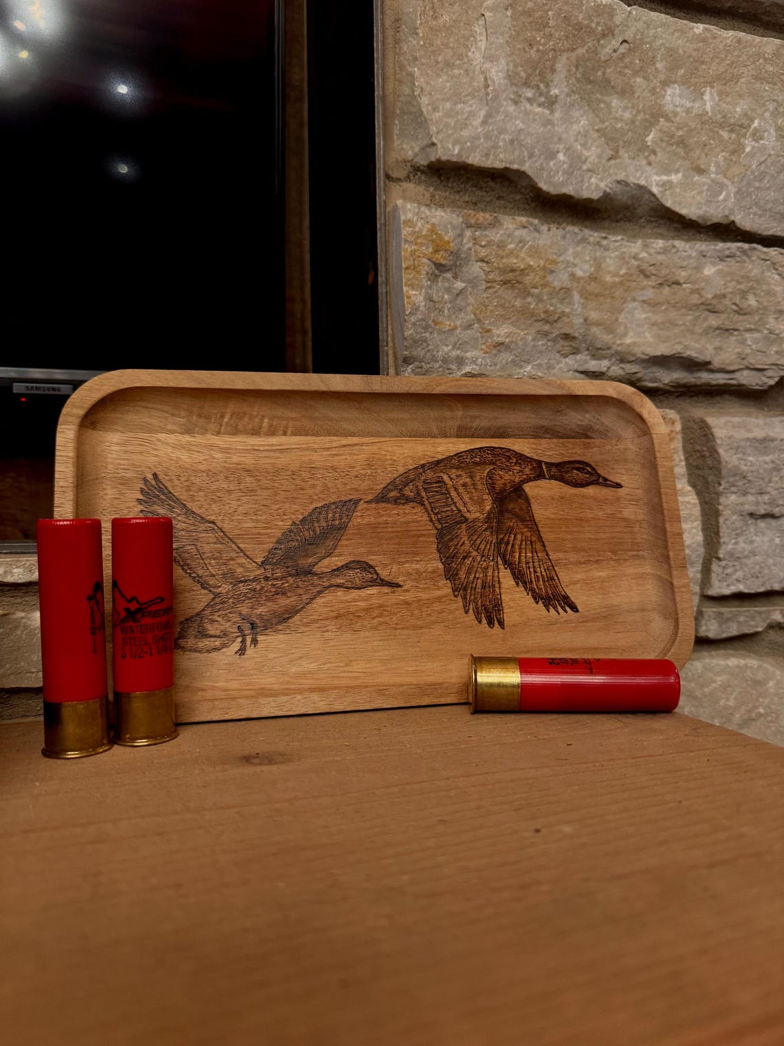 Wood Burned Duck Tray (custom) - Etsy
