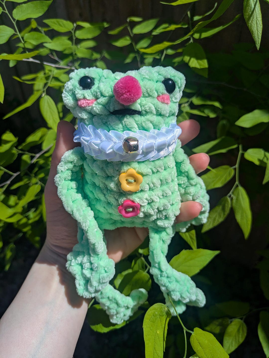 Crochet Clown Frog, Green Amigurumi Plush - Etsy