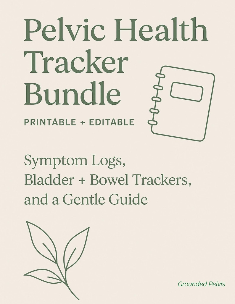 Pelvic Health Tracker Bundle | Printable + Editable | Bladder, Bowel ...