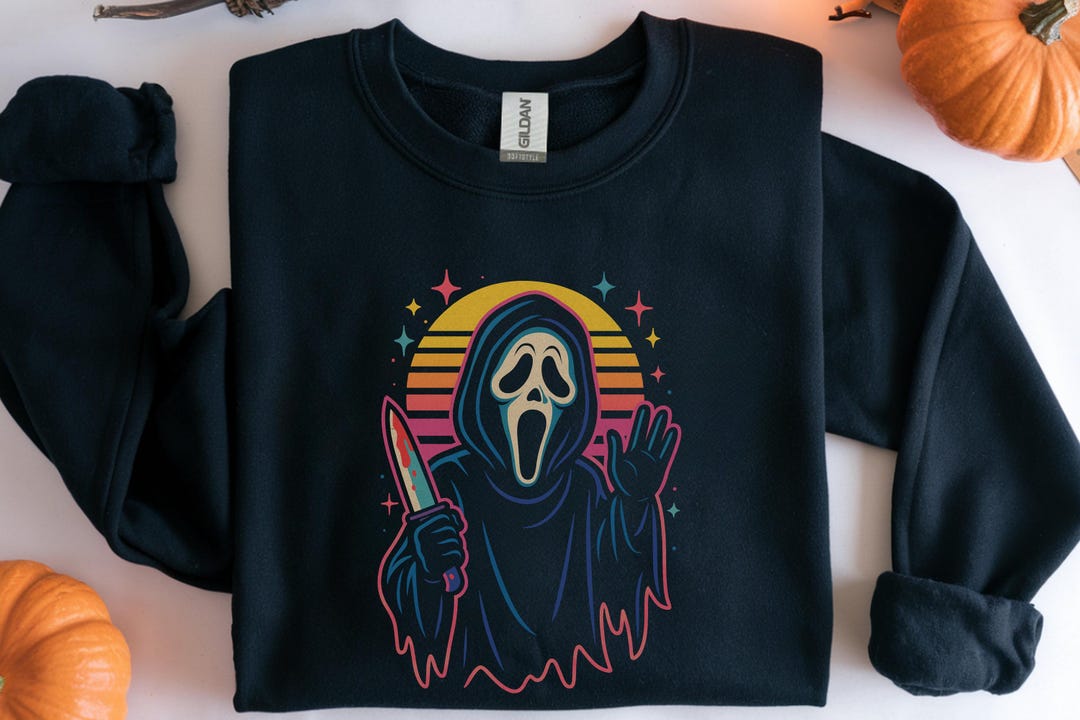 Cult Classic Scream Horror Movie Sweatshirt, Halloween Movie Pullover ...