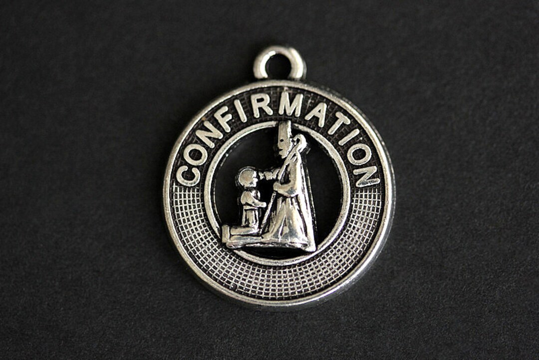 Confirmation Medal. Catholic Pendant. Confirmation Charm. Confirmation ...