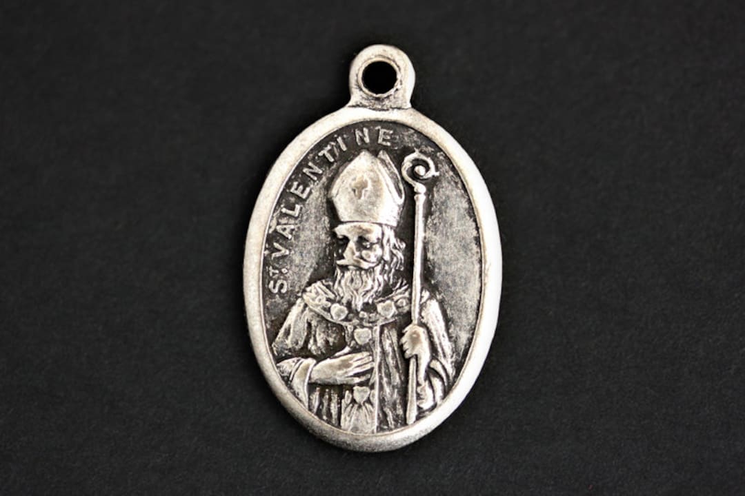 Saint Valentine Medal. Catholic Pendant. St Valentine Pendant. Saint ...