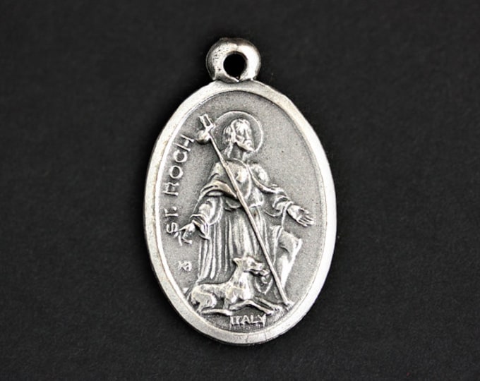 St. Roch, Patron of Dogs and Dog-lovers: Handmade Statue / Plaque large ...