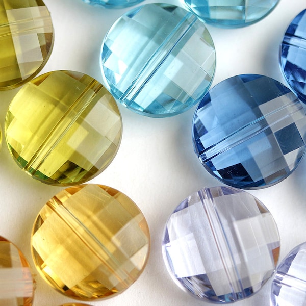 18mm Faceted Acrylic Beads - Etsy