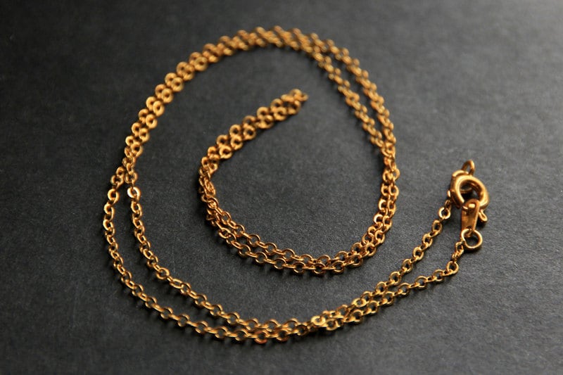 Necklace Chain in Silver Gold Bronze or Copper Turn Any - Etsy