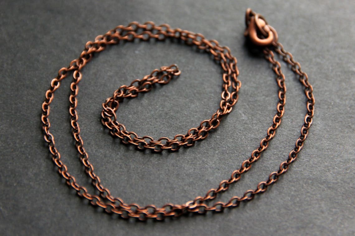 Necklace Chain in Silver Gold Bronze or Copper Turn Any - Etsy