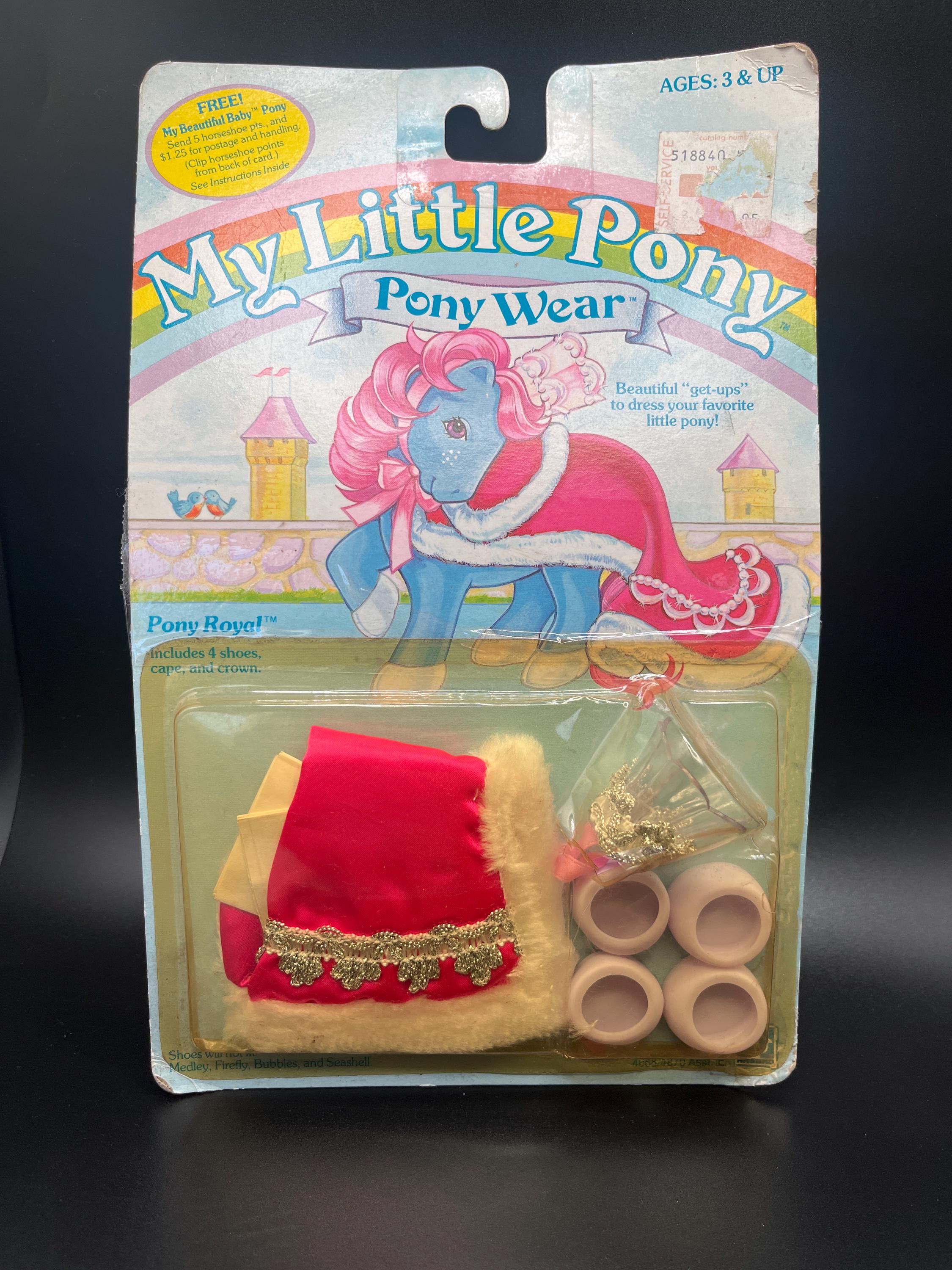 My Little Pony MLP Royal Clothes Vintage G1 Wear Costume Cape Crown ...
