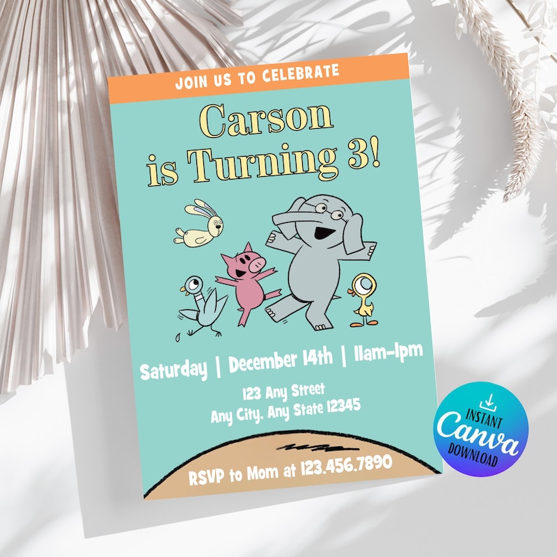 Birthday Piggies Elephant - Etsy