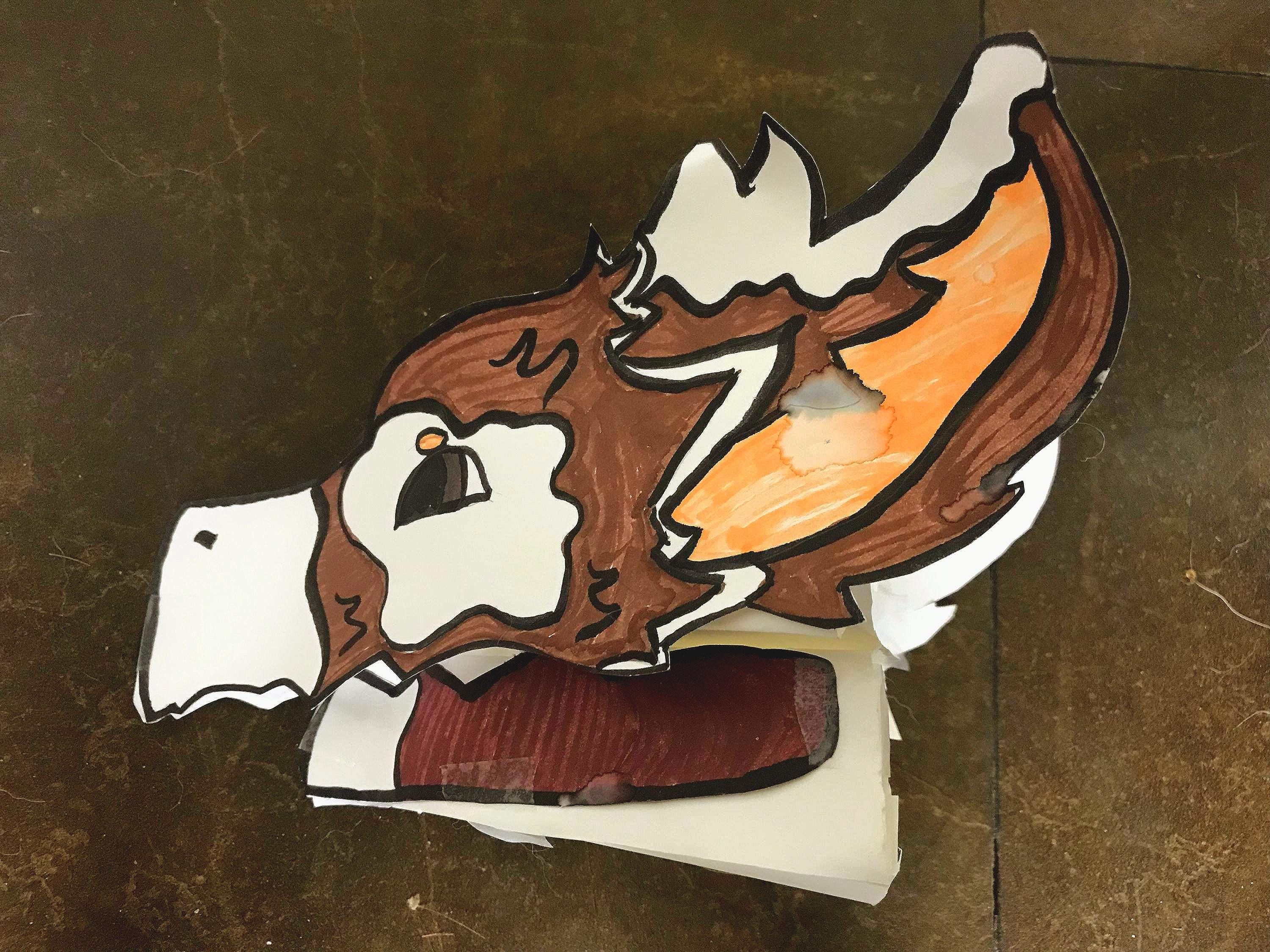 Dragon Puppet Art Papercraft - Spot the Dragon - Etsy