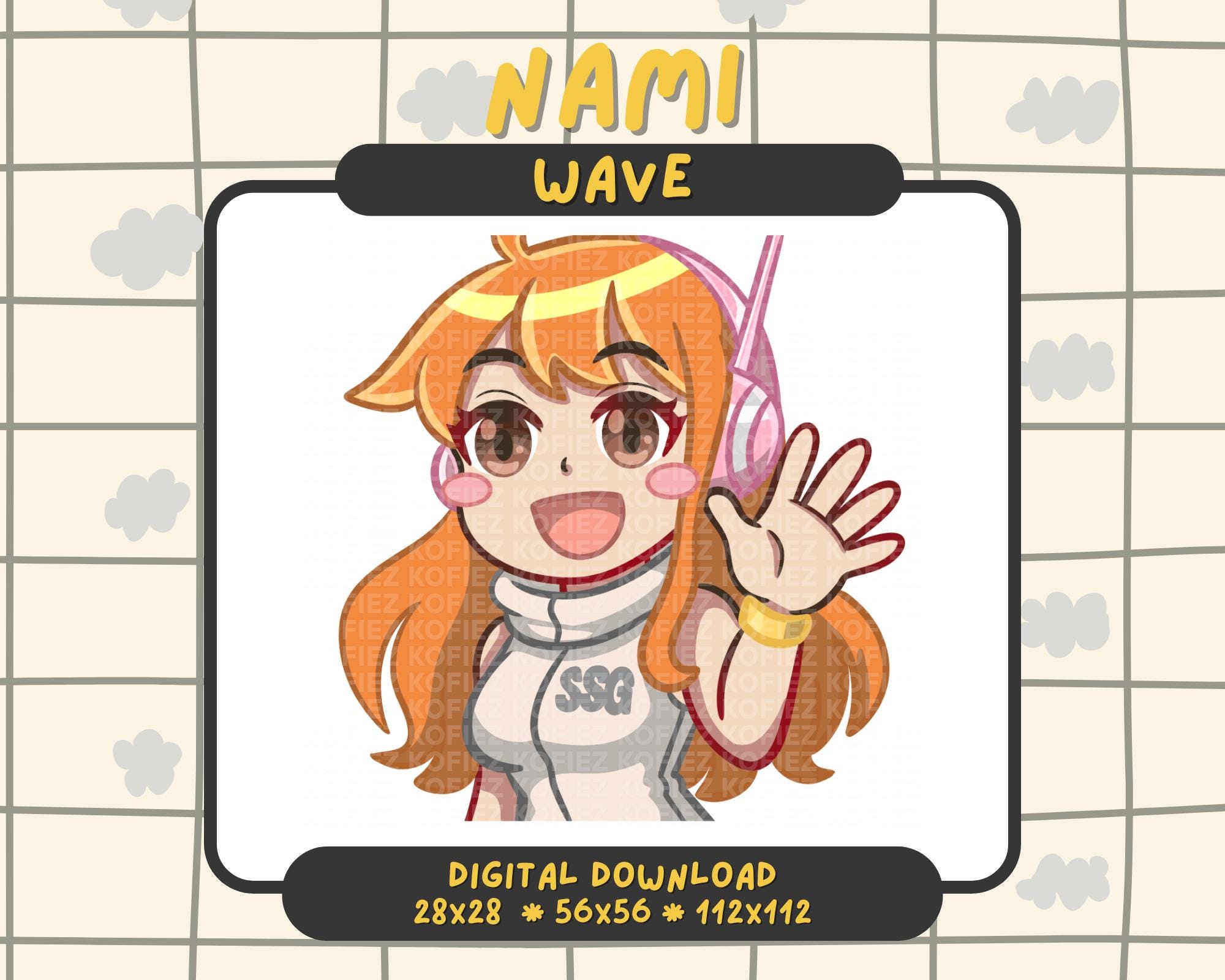 10 One Piece Nami Emotes | Emotes for Youtube/twitch/discord - Etsy
