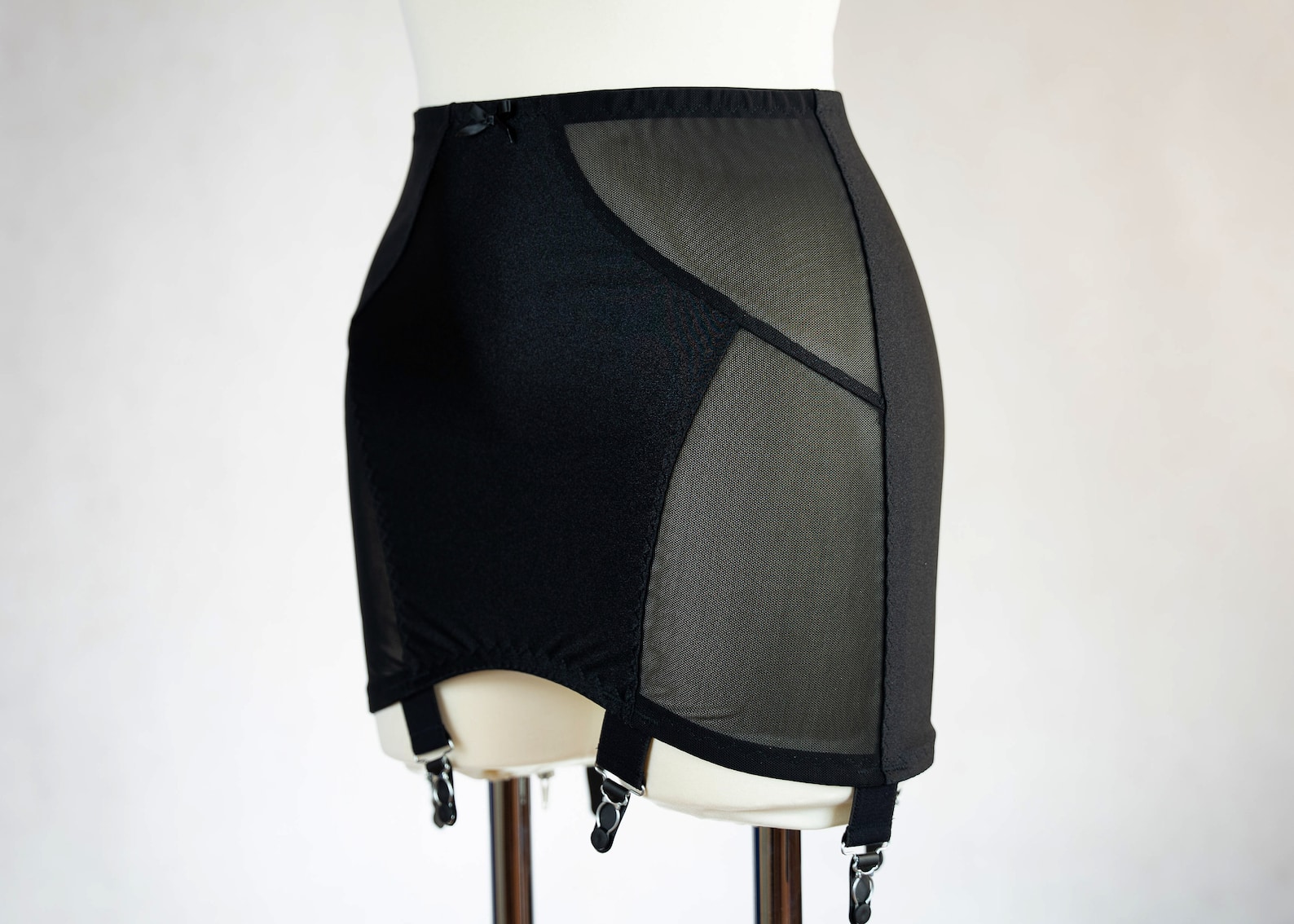 Black White GLENDA Open Bottom Girdle S-3XL - Etsy