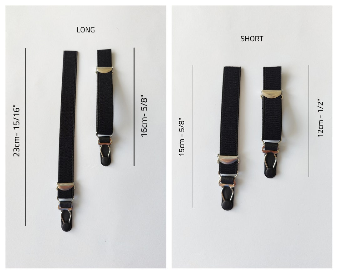 Garter Straps Sew On, Clip On, Hook on Suspender Straps Set of 2 for ...