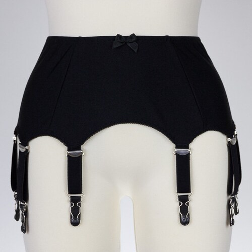 10 Strap GRETA Smooth and Simple Modern Retro Garter Belt in - Etsy