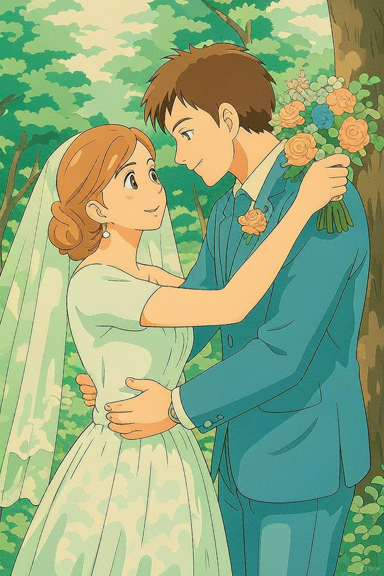 Custom Studio Ghibli Style Portrait Poster From Photo – Personalized ...