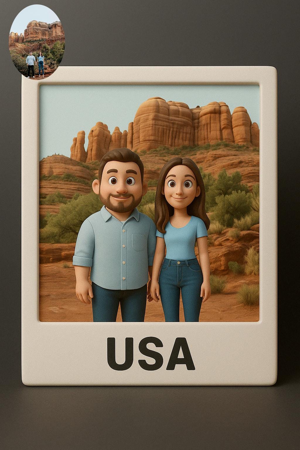 Custom 3D Pop-out Polaroid Portrait – Personalized Art Toy Style ...