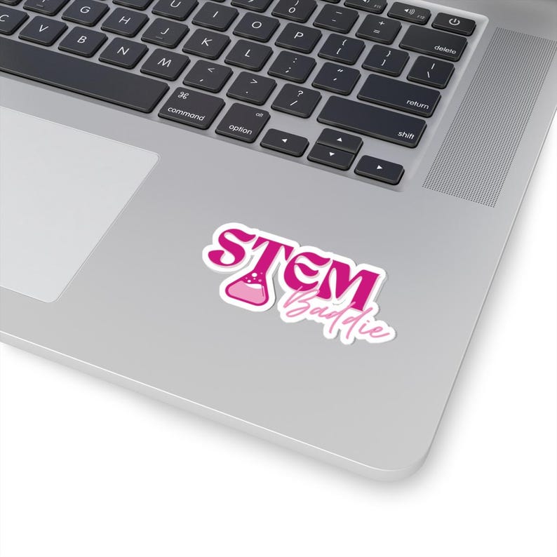 STEM Baddie Kiss-cut Sticker - Fun Science Stickers, Laptop Decor ...