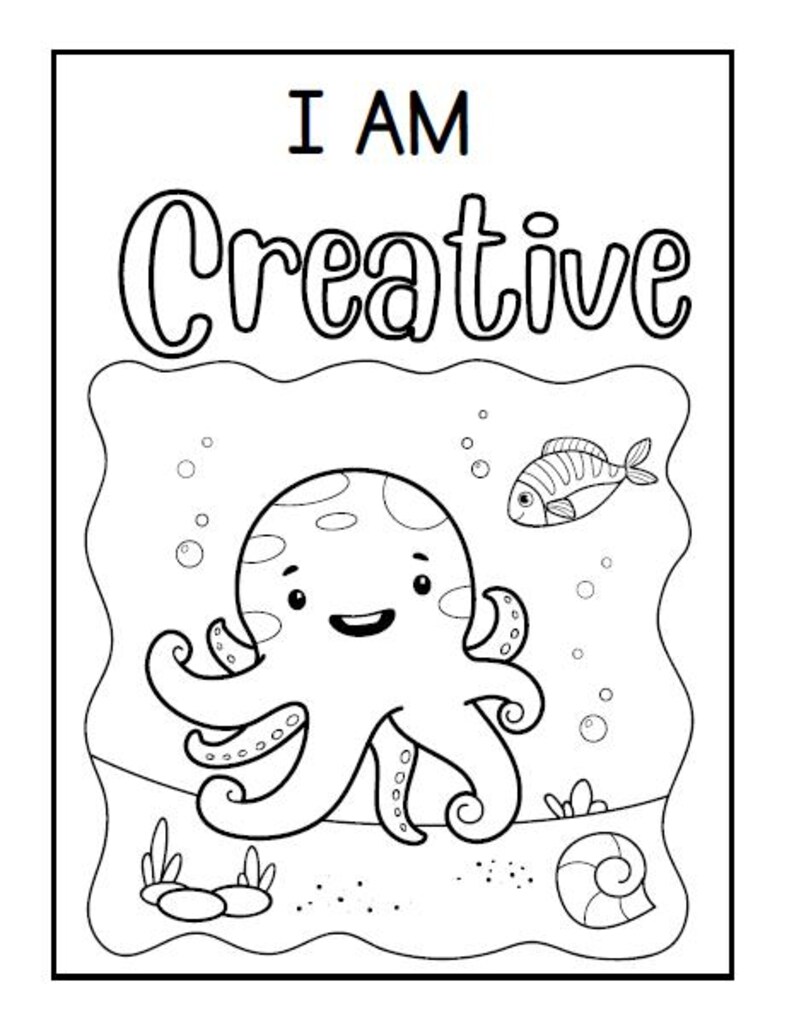The Positivity Gang - A Positive Affirmations Coloring Book With Land ...