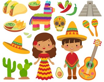 Mexican clip art | Etsy
