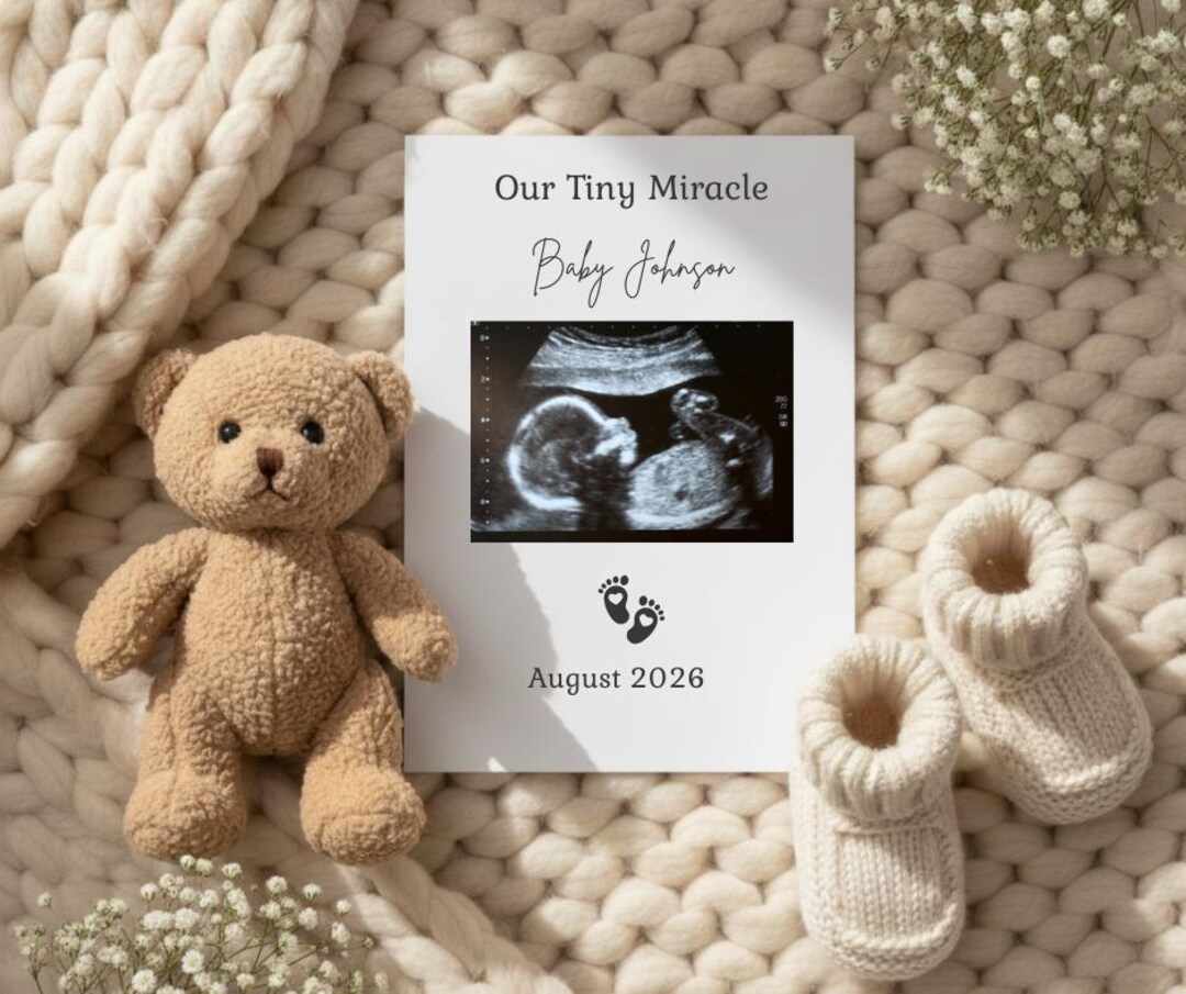 Gender Neutral Pregnancy Announcement (editable Digital Download) - Etsy