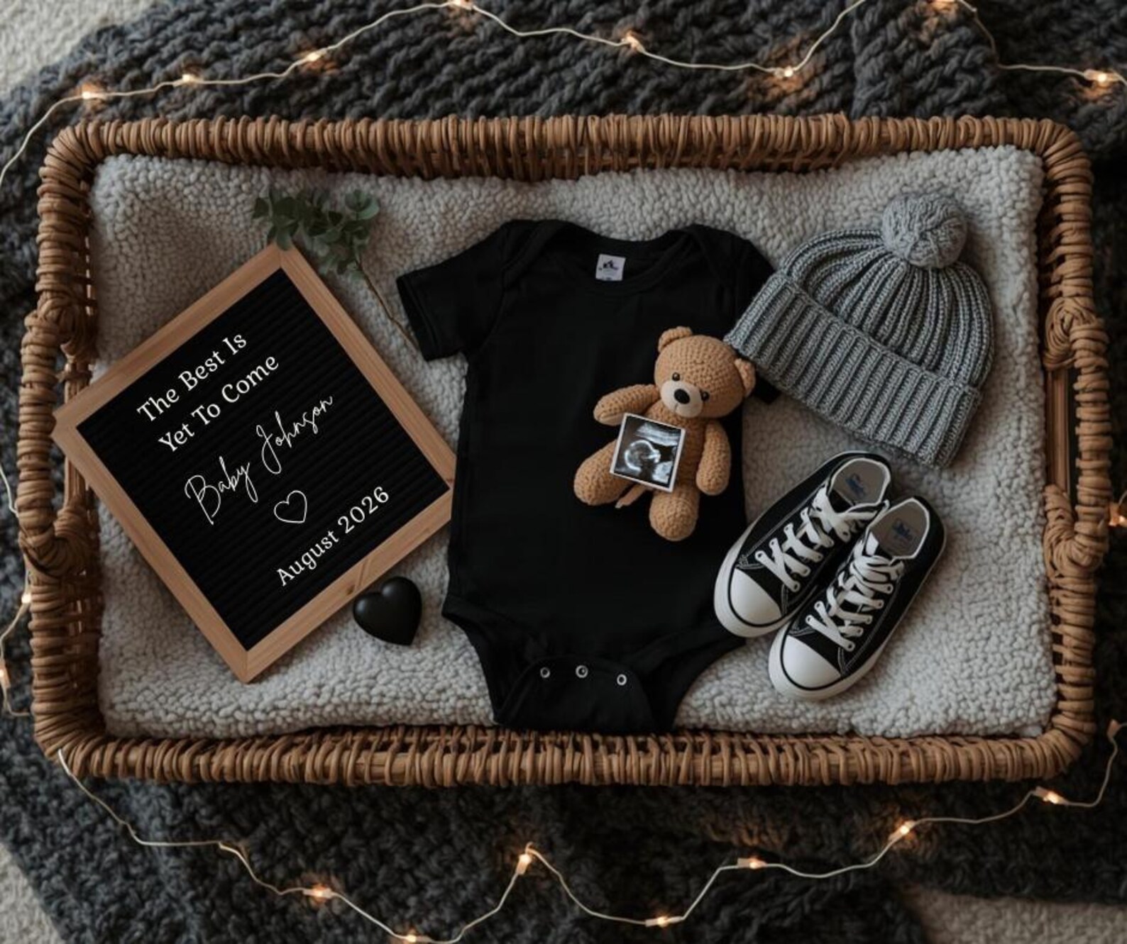Gender Neutral Pregnancy Announcement (editable Digital Download) - Etsy