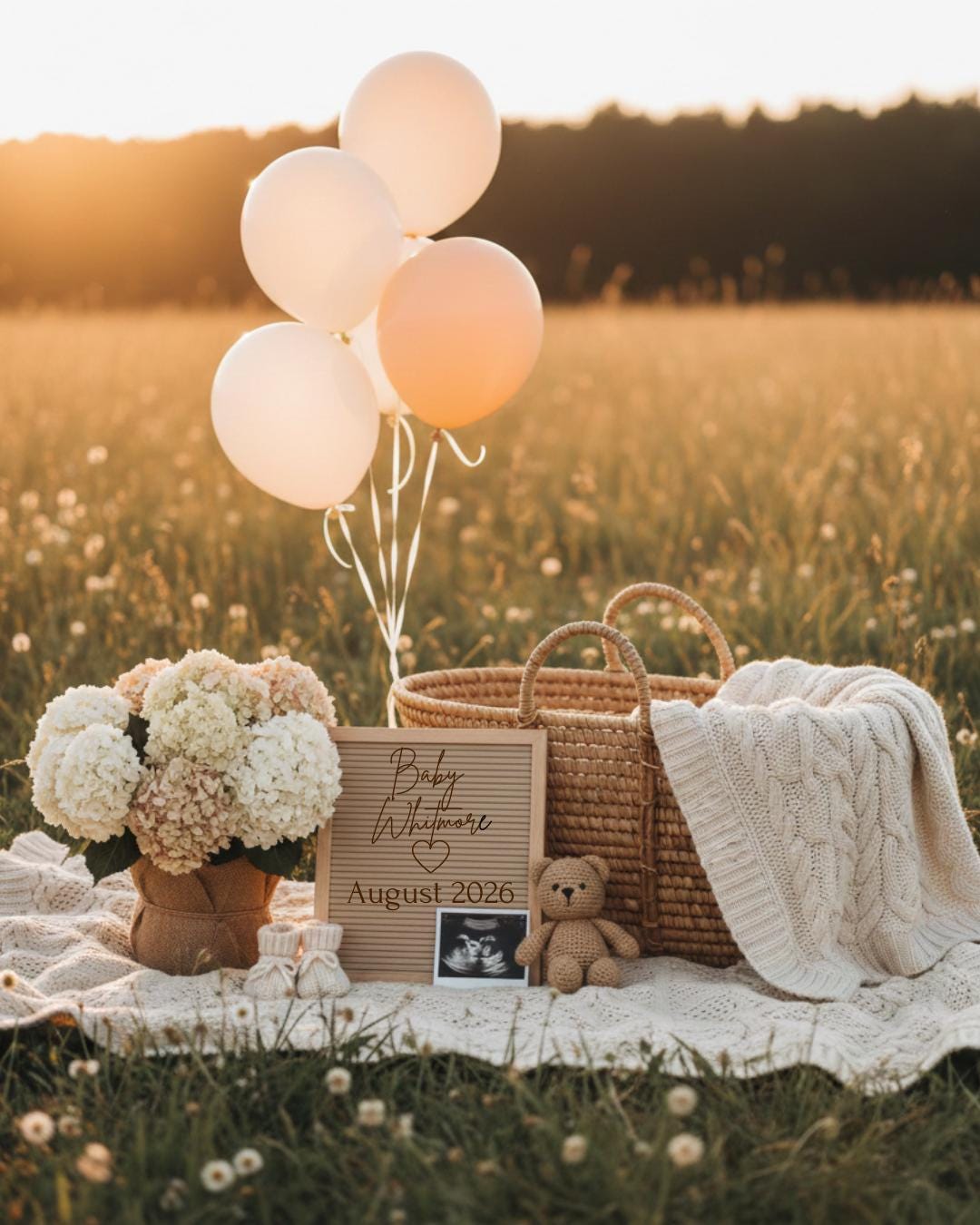 Gender Neutral Pregnancy Announcement, Editable Baby Reveal Template ...