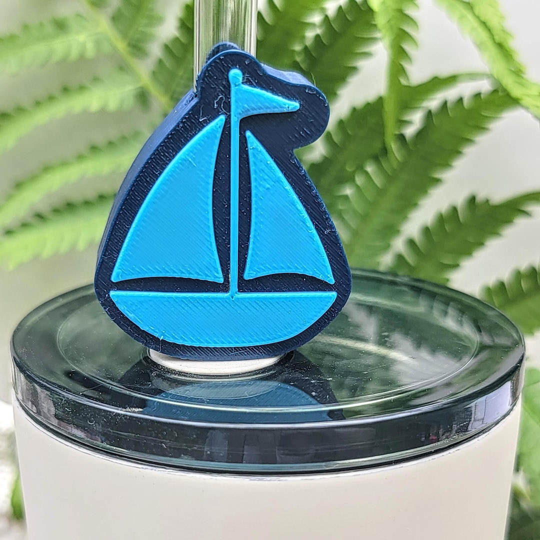 Sailboat Straw Topper | 3D Printed Straw Toppers | PLA | Holiday and ...