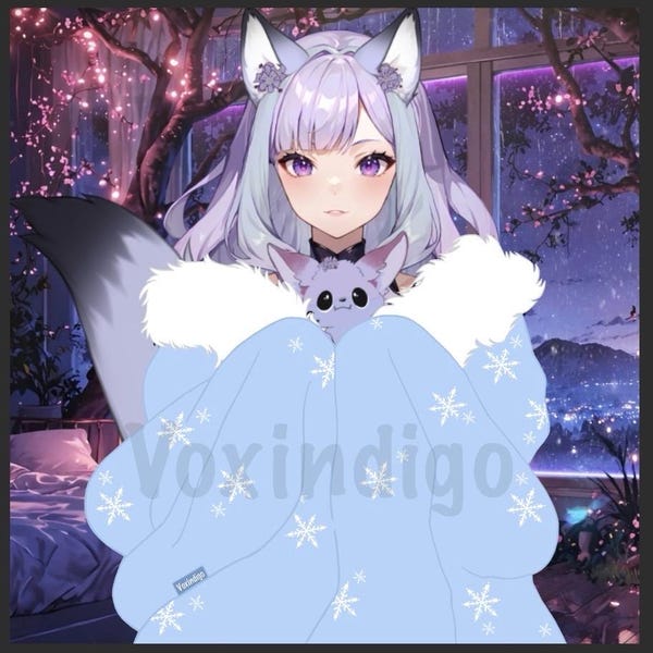 Vtuber Blanket Blue - Etsy