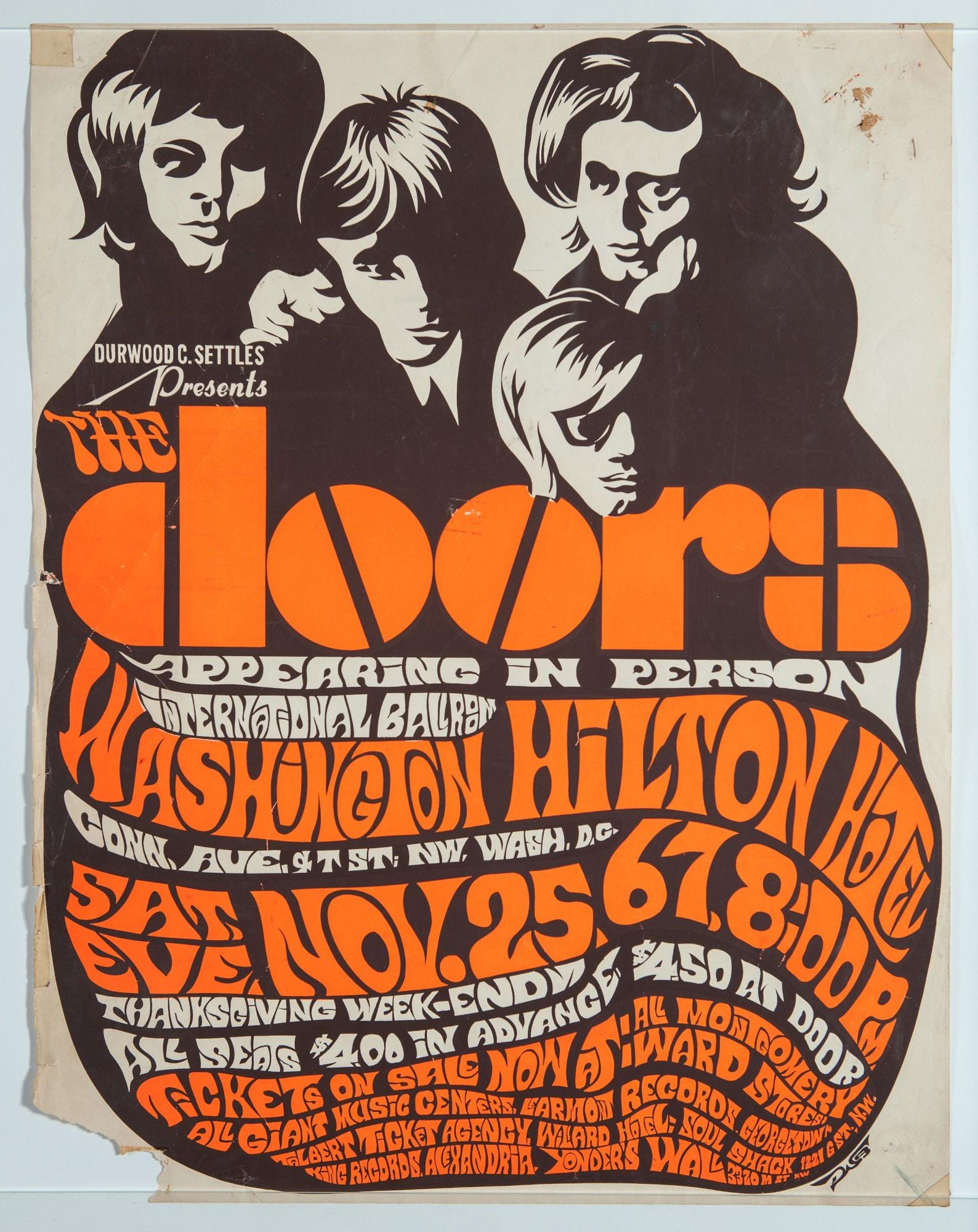 The Doors Concert Poster - Etsy