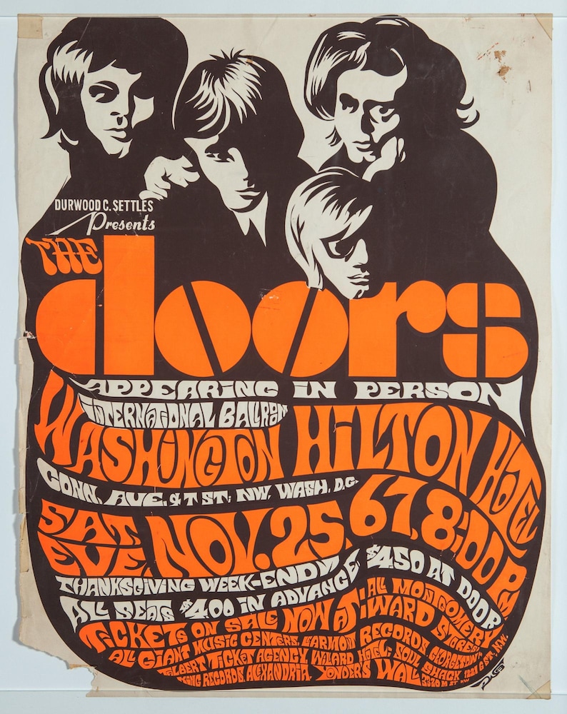 The Doors Concert Poster - Etsy
