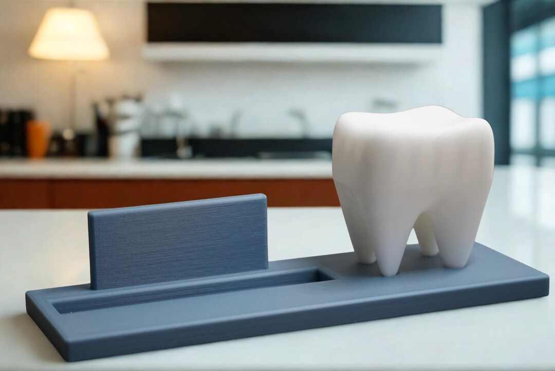 Tooth Business Card Holder: Dentist Office Desk Organizer - Etsy