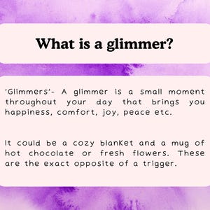 Printable Daily Glimmers Worksheet | Self Care Gratitude Journal ...