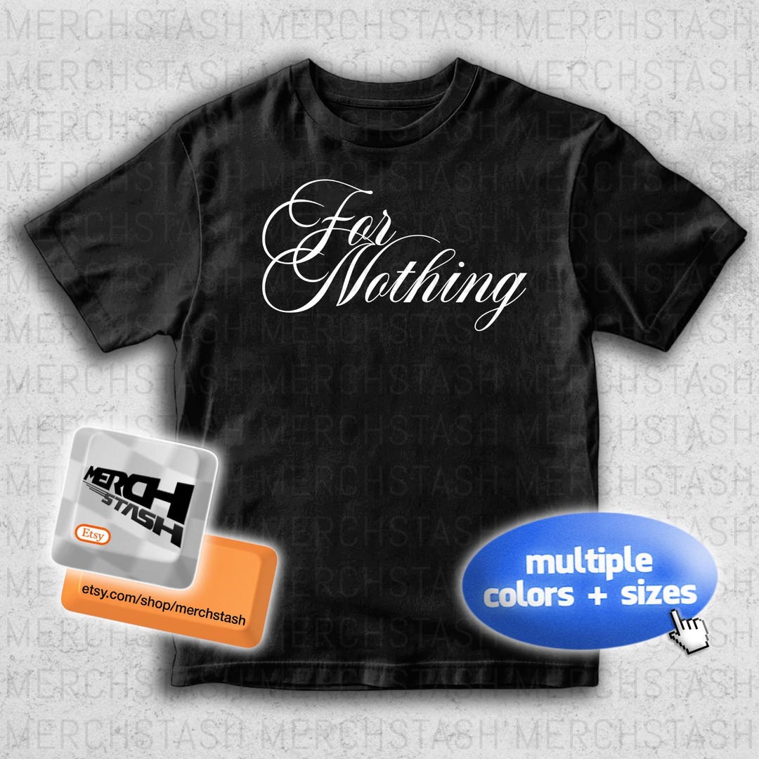 Nine Vicious for Nothing Album T-shirt Tee Merch | Y2K Nettspend ...