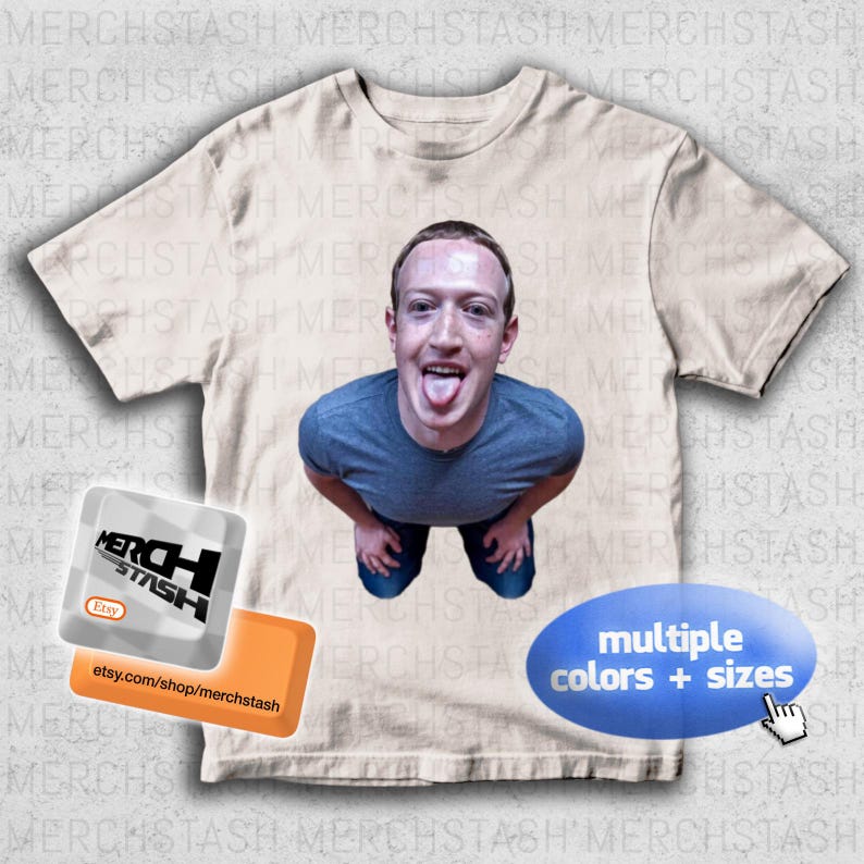 Mark Zuckerberg Zucc on Knees T-shirt Tee | Y2K Funny Meme Facebook ...