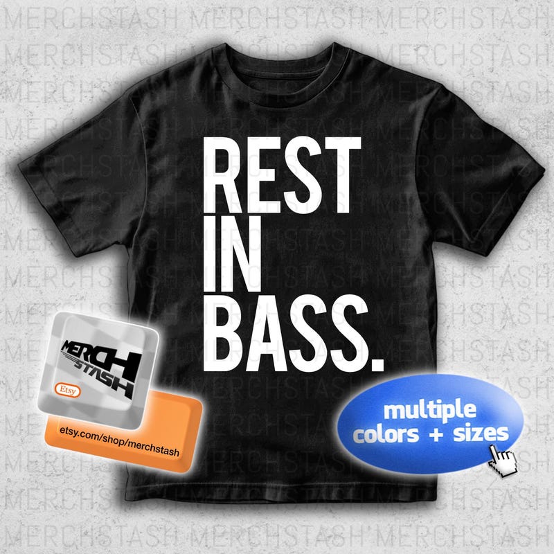 Rest in Bass Merch - Etsy