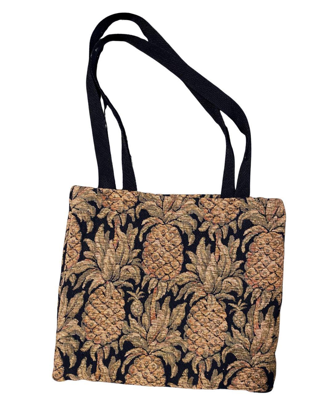 Pineapple Upholstery Tote – One-of-a-kind Handmade Bag - Etsy